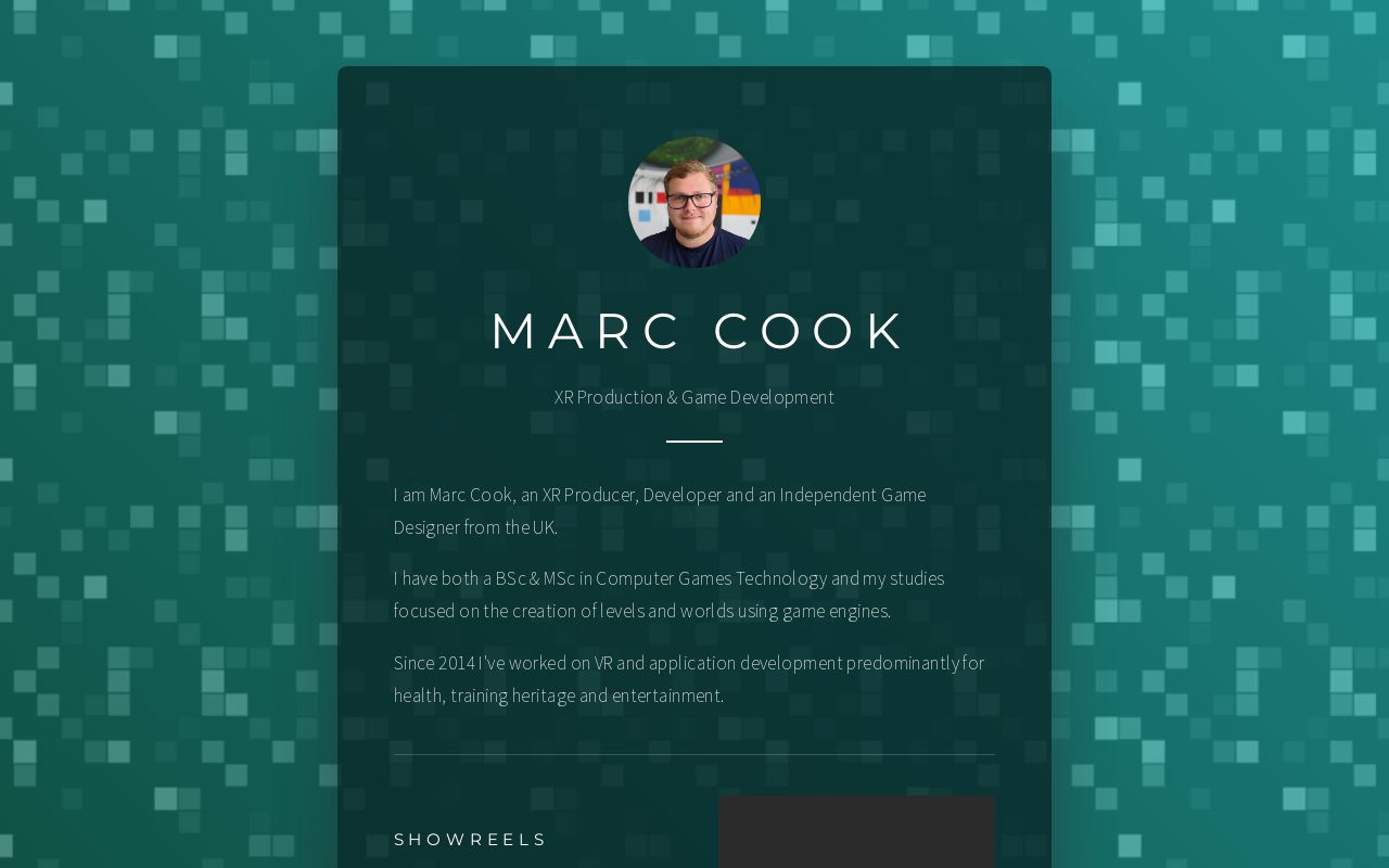 Marc Cook XR Portfolio